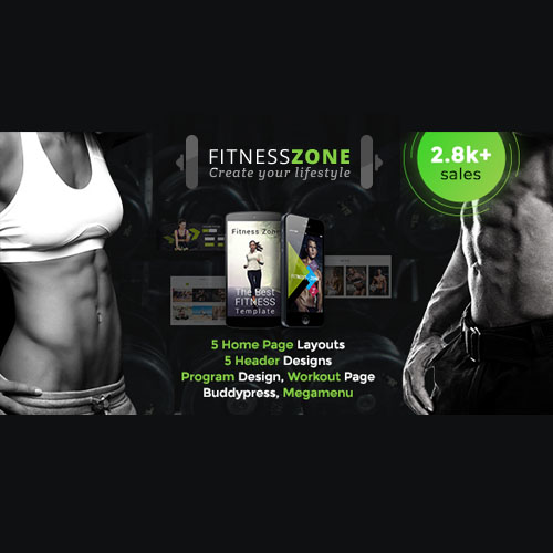 Fitness Zone $4.49 (93% Off) | PluginTheme.net