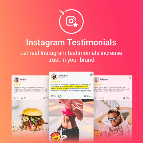 Instagram Testimonials $4.49 (81% Off) | PluginTheme.net