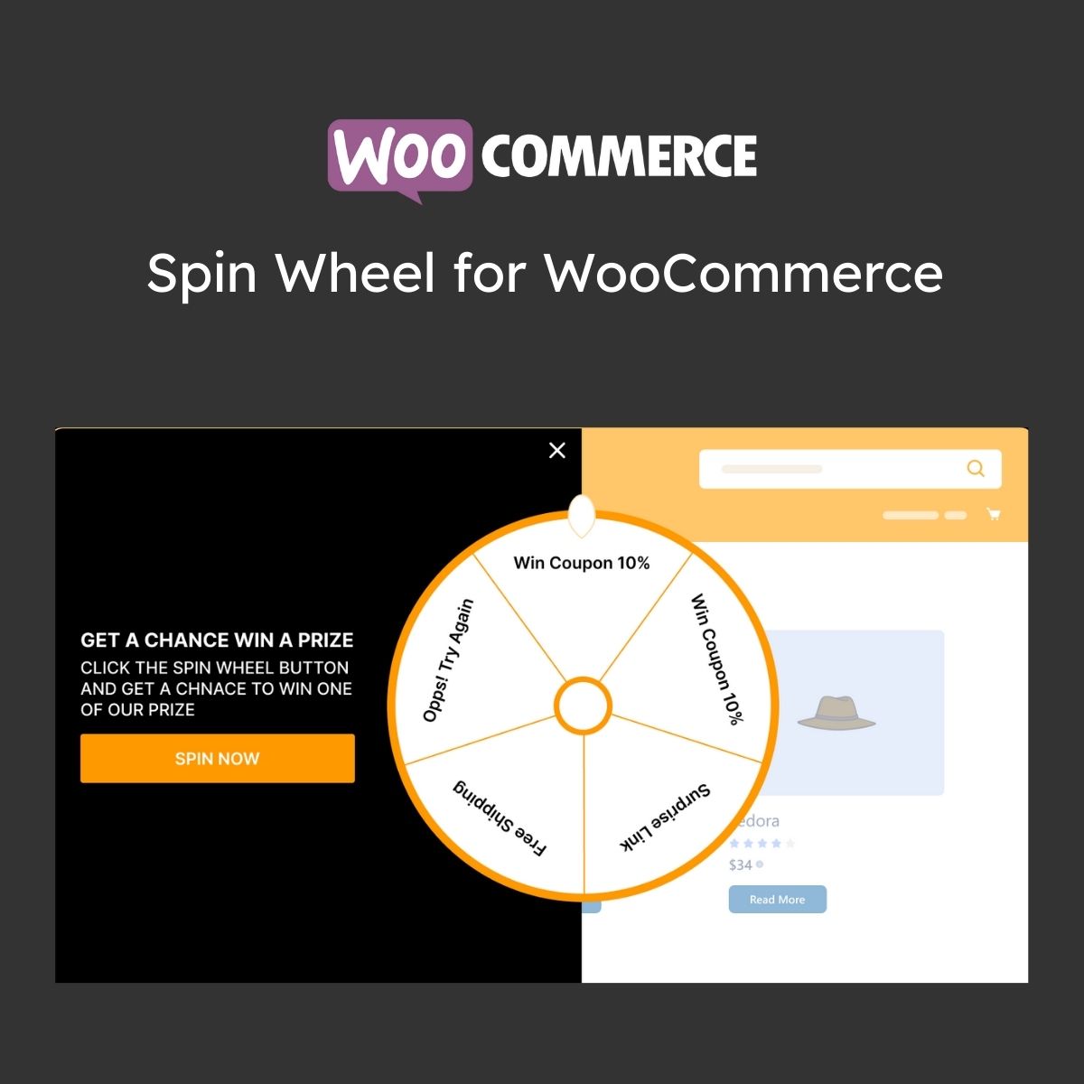 Spin Wheel for WooCommerce $4.49 (91% Off) | PluginTheme.net