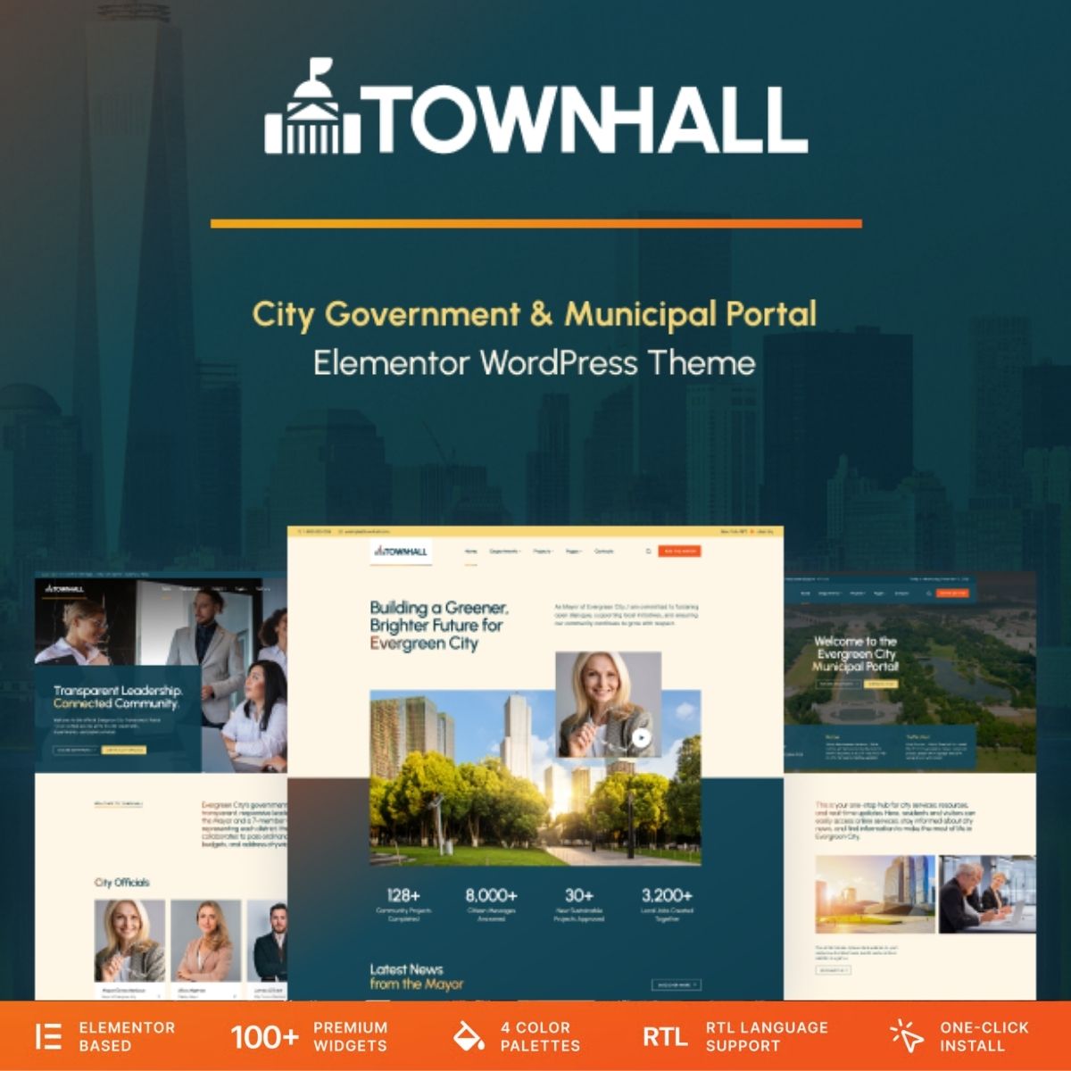Descargar Town Hall $4.49 (93% de descuento) | PluginTheme.net