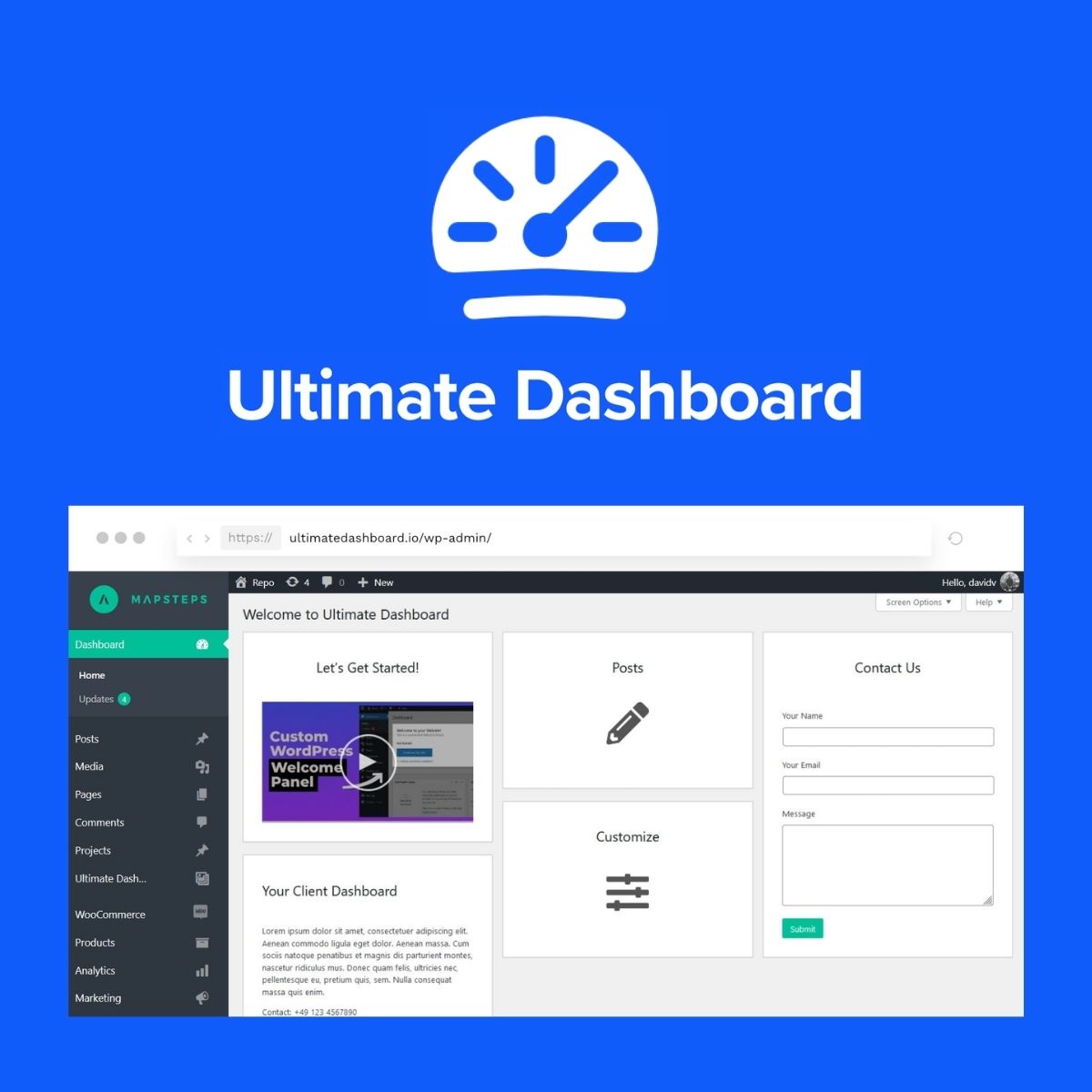 Ultimate Dashboard PRO - WordPress Admin Tool | PluginTheme.net